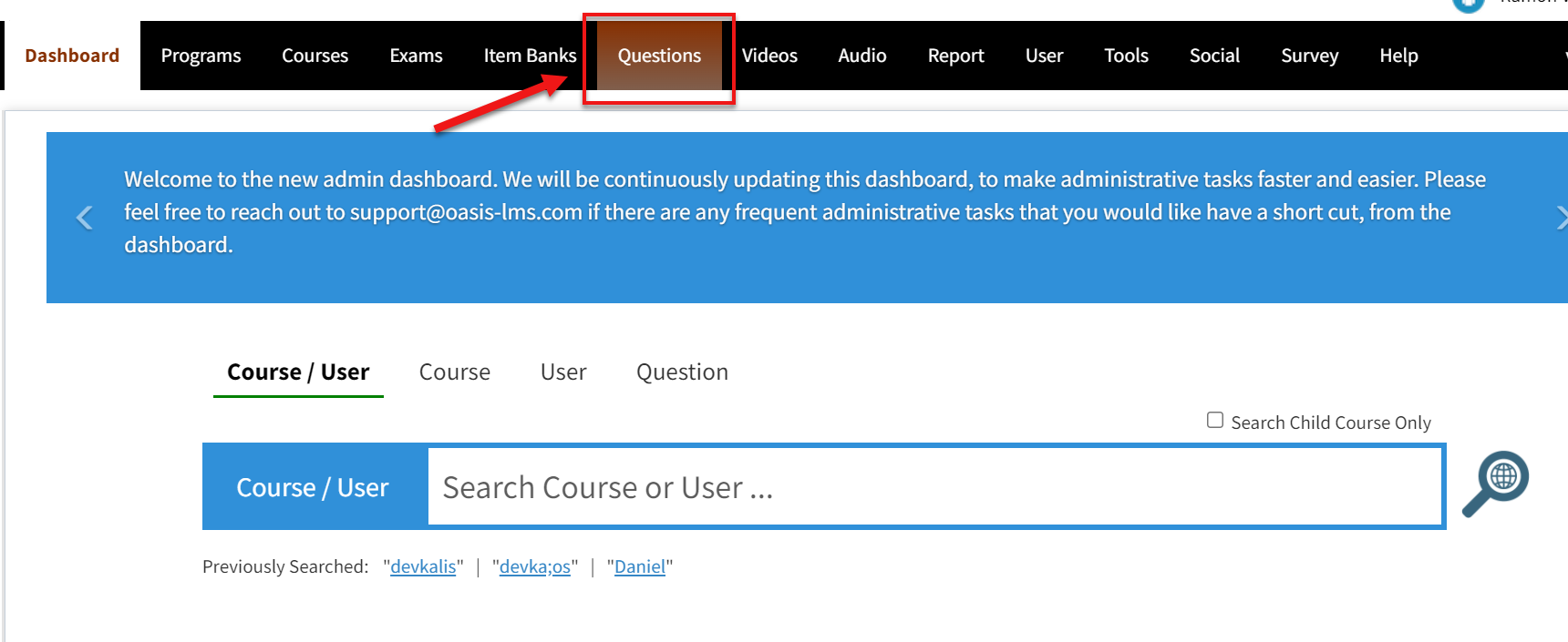 How to create a question series – Oasis LMS