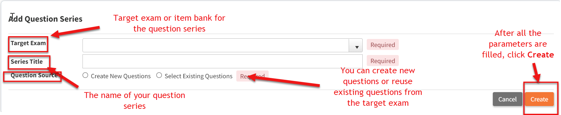 How to create a question series – Oasis LMS